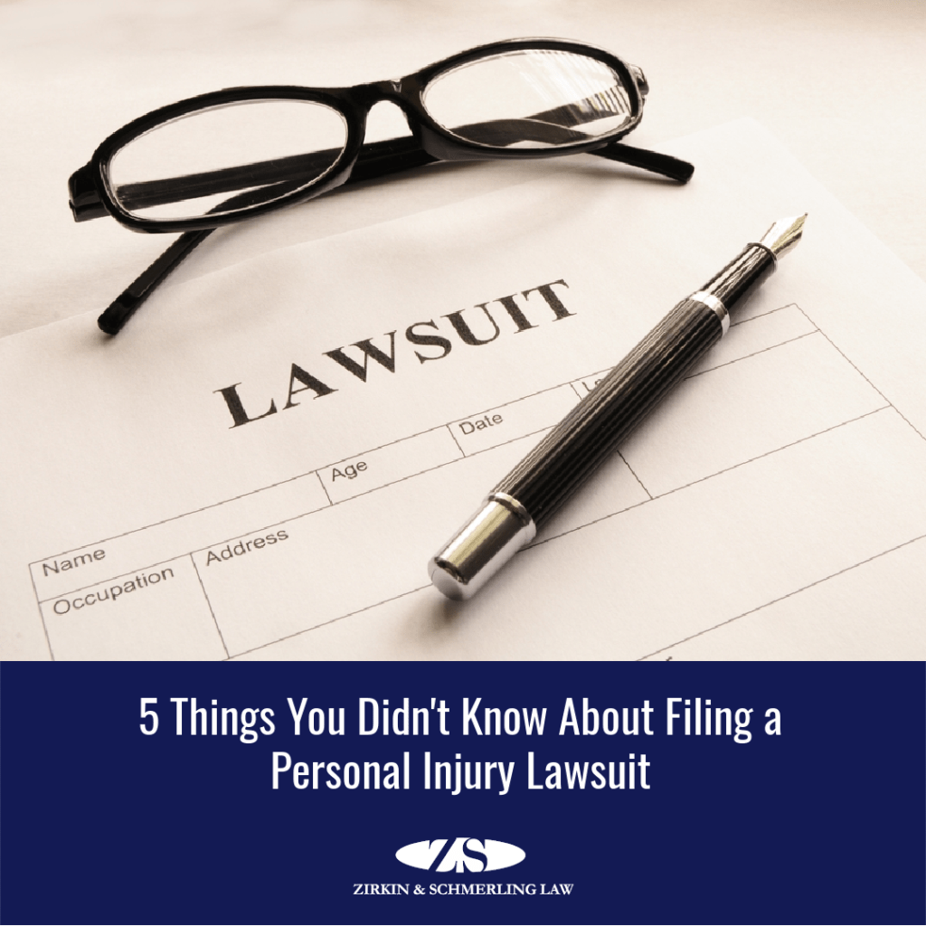5 Things About Filing a Personal Injury Lawsuit | Zirkin & Schmerling Law