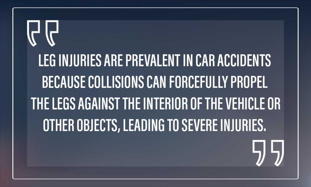 Compensation for Common Leg Injuries from Car Accidents